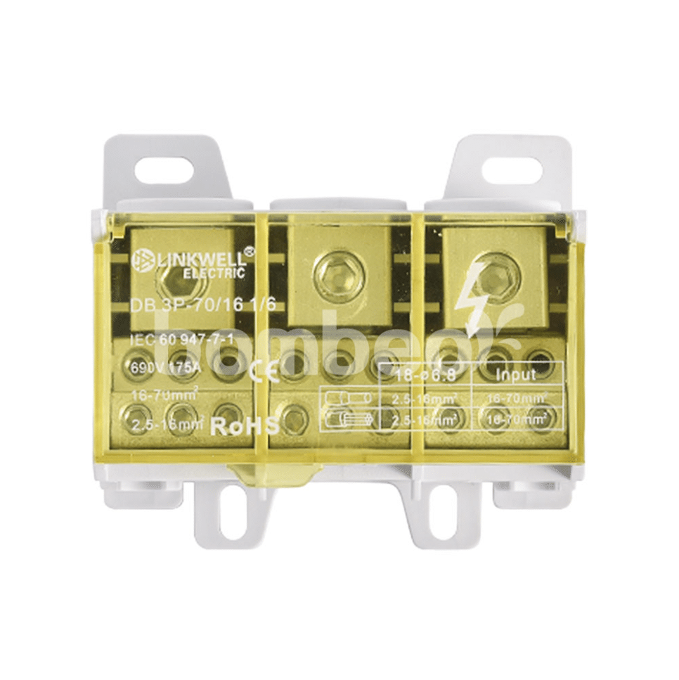 Bloque de Distribución | Linkwell | Hasta 175 Amp | Hasta 690v | 6 ...